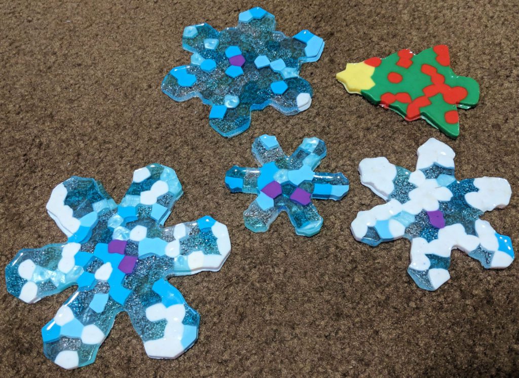 Pony Bead Snowflakes - Raising Hooks